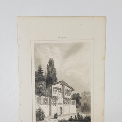 OSMANLI DÖNEMİ İSTANBUL'DA BİR GENELEV GRAVÜRÜ - Bayrak Müzayede