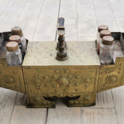 BÜYÜK BOY ANTİKA BOYACI SANDIĞI - Bayrak Müzayede