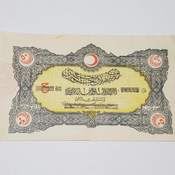 HİLALİ AHMER CEMİYETİ OSMANLICA İANE MAKBUZU - Bayrak Müzayede