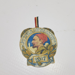 1. DÜNYA SAVAŞI 1917 TARİHLİ ASKER GÖĞÜS ROZETİ - Bayrak Müzayede