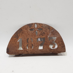 1873 TARİHLİ RUM İŞİ KAPI SÜSÜ - Bayrak Müzayede