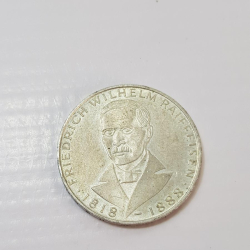 1968 ALMANYA GÜMÜŞ HATIRA 5 MARK - Bayrak Müzayede