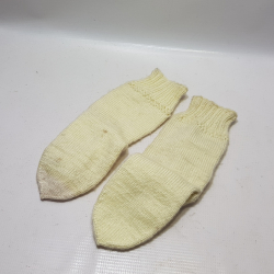 EL ÖRME ANTİKA YÜN ÇORAP - Bayrak Müzayede