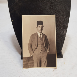 OSMANLI FESLİ TİP FOTOĞRAF - Bayrak Müzayede