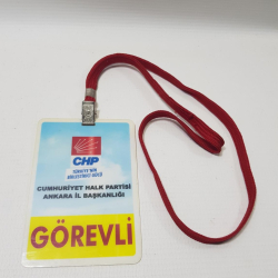 CHP GÖREVLİ KARTI - Bayrak Müzayede