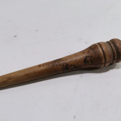 OSMANLI DÖNEMİ EL YAPIMI NADİR AHŞAP ZIBIK - Bayrak Müzayede