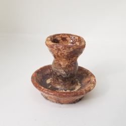 OSMANLI DÖNEMİ EL YAPIMI ADA İŞİ SIRLI MİNYATÜR MUMLUK - Bayrak Müzayede