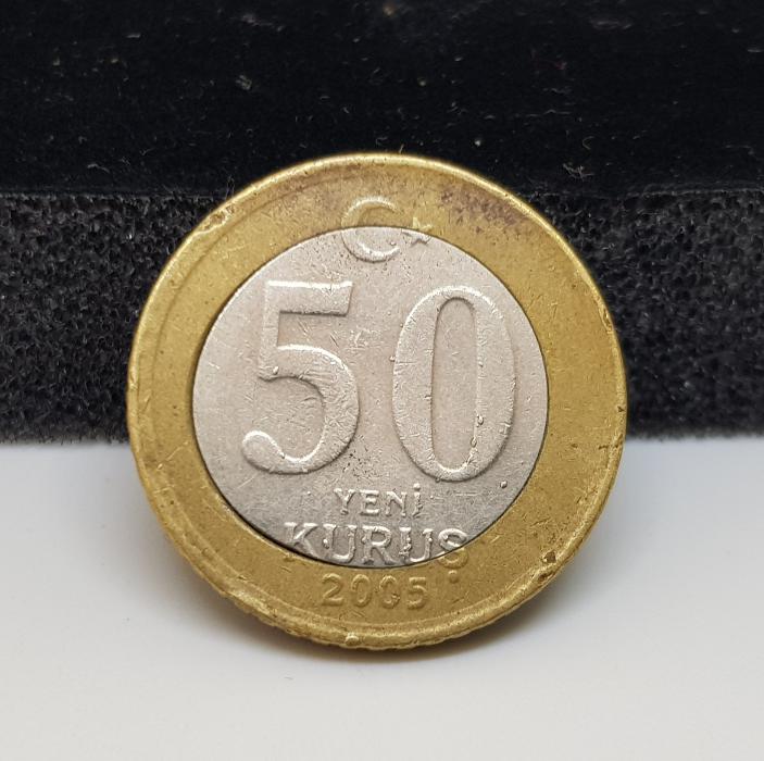 2005 KAYIK BASKI 50 YENİ KURUŞ - Bayrak Müzayede