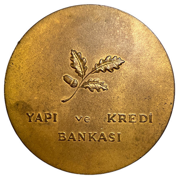 1966 YAPI VE KREDİ BANKASI DEV BOY NADİR MADALYON - Bayrak Müzayede 1966 YAPI VE KREDİ BANKASI DEV BOY NADİR MADALYON - Bayrak Müzayede